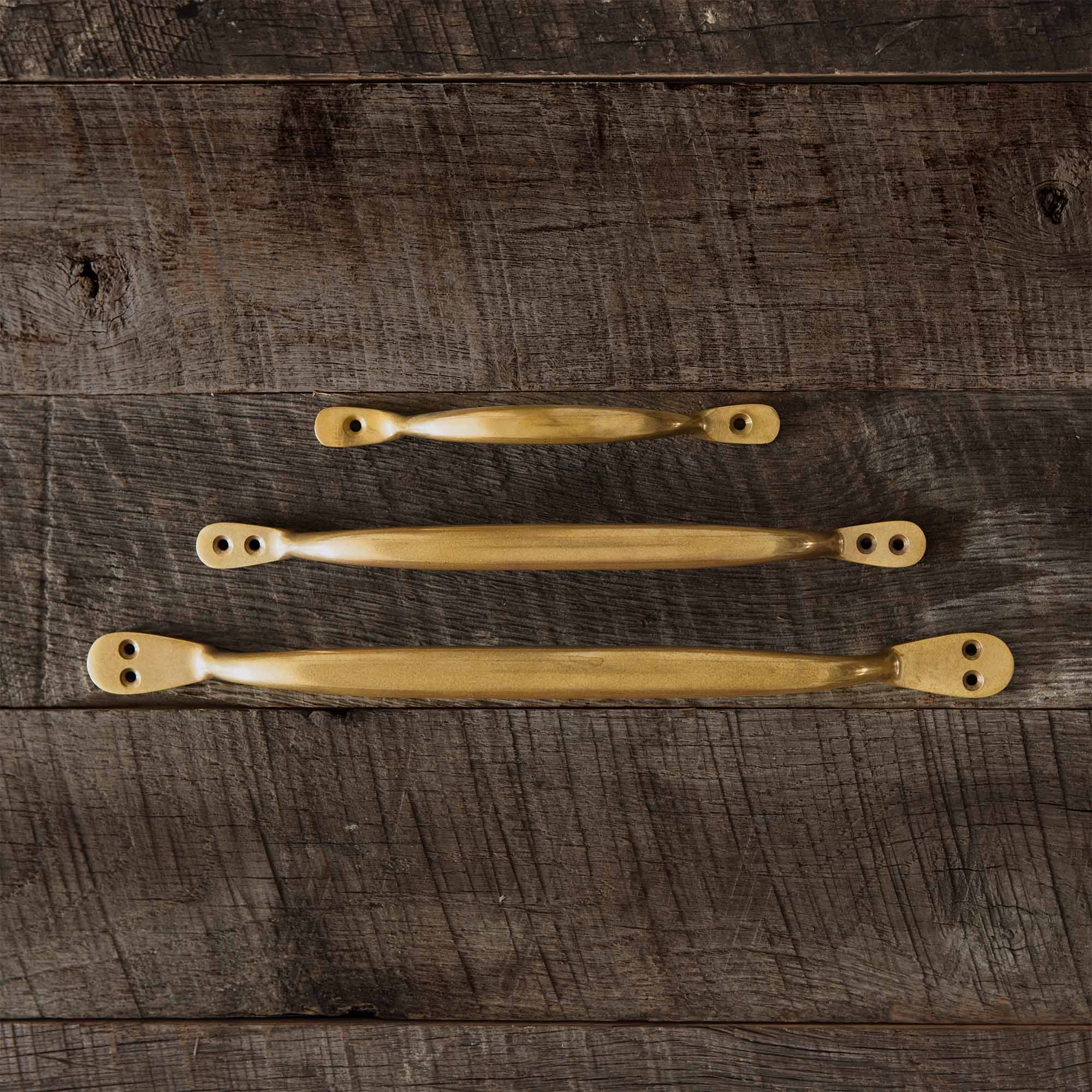 Aged Brass - Rounded Pull Handle by Ottone Hardware